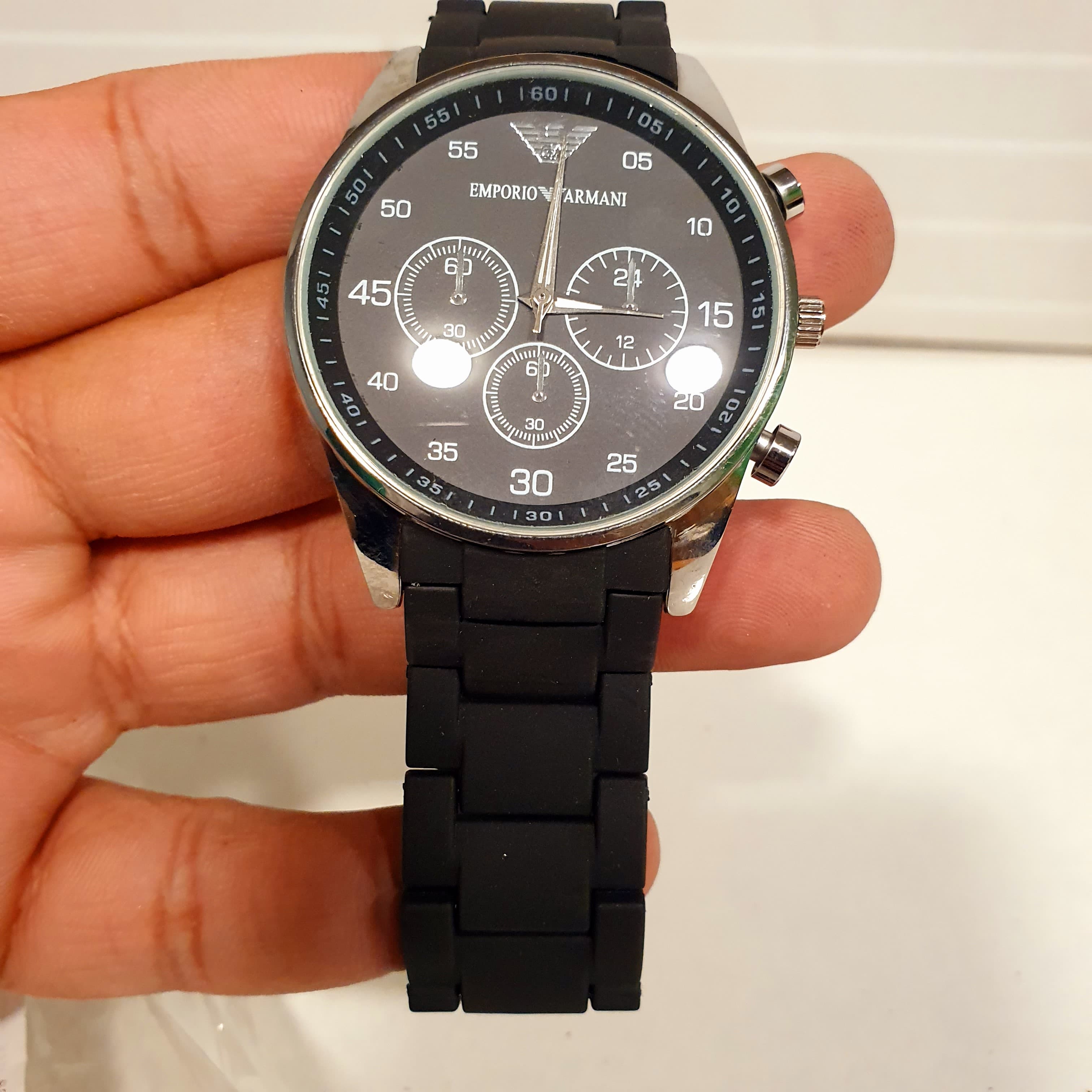 Black Silver Watch – AJ Traders