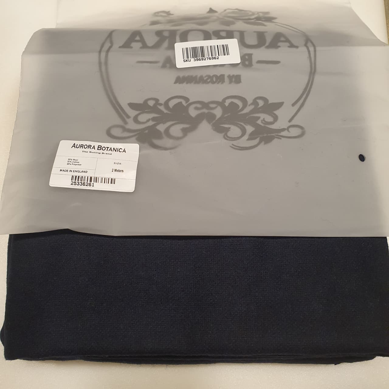 Navy Blue Coat or waist Coat Fabric 2 Meter 33450 – AJ Traders